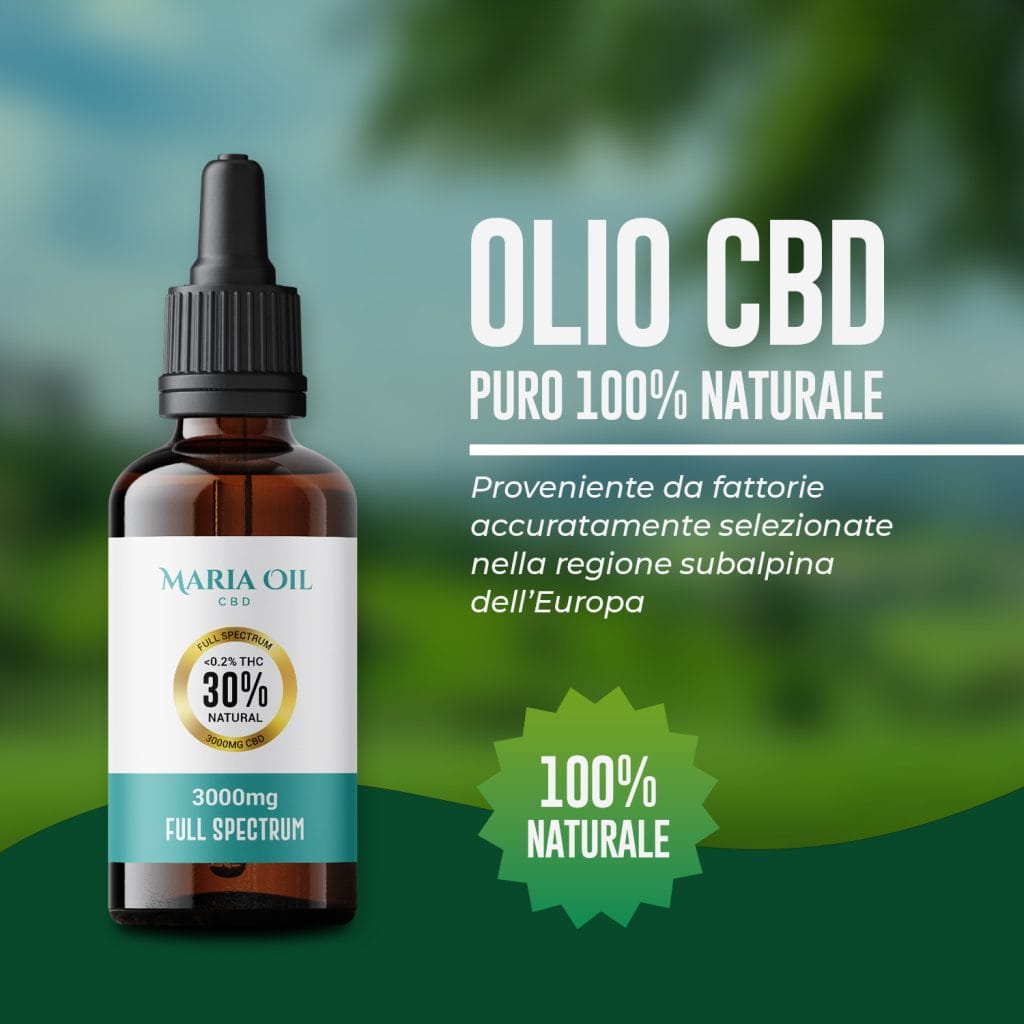 Olio di CBD 30% (3000mg) Full Spectrum | Maria CBD Oil